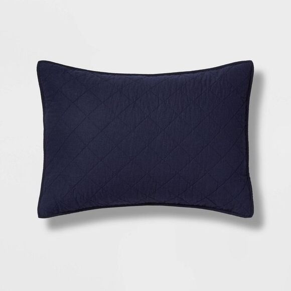 Threshold | Bedding | Threshold Standard Diamond Stitch Cotton Linen ...